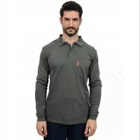 China UL FR Henley Shirt Cotton Knit Flame Resistant Polo Shirts HRC2 for sale