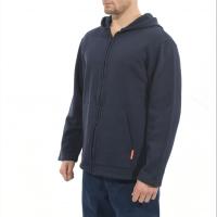 China CFR 100 Cotton FR Fleece Hoodie 10oz FR Hoodie Jacket With Zipper for sale