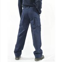 China Industrial Navy Fire Resistant Work Trousers Antistatic 260gsm for sale