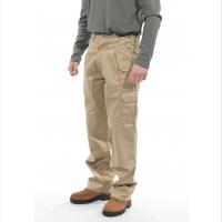 China CN88 12 7.5oz CAT FR Cargo Pants Khaki Fire Rated For Men Workwear for sale