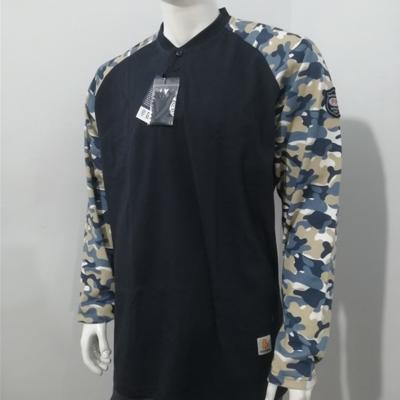 China 100% Cotton Camouflage 3xl Fr Henley Shirt Mens Flame Retardant Arc Flash for sale