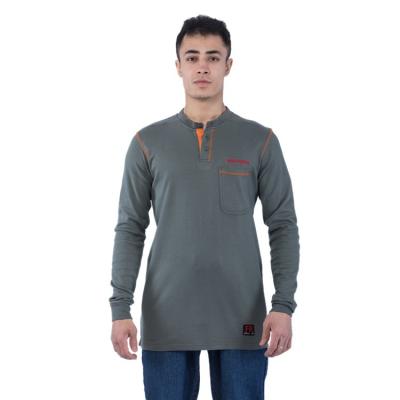 China Men'S 7oz Cat2 Lightweight Fire Resistant Shirts Knit Cotton for sale