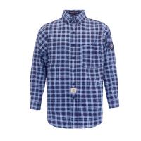 China Hrc2 Cfr Plaid En11612 Fire Retardant Work Shirt Cotton Light Weight for sale