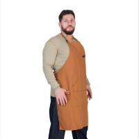 China Welder Use Flame Retardant Apron 100% Cotton Canvas Arc Rated Apron Arc Flash for sale