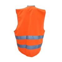 China Hi Vis Safety Vest Road Workers Orange Color Vest EN20471 Duty Clothing for sale