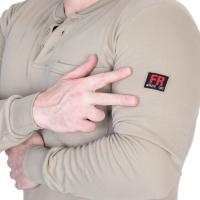 China NFPA2112 FR Shirts 100% Cotton Arc Proof Welder Shirts CAT2 Henley Shirts for sale