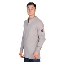 China Premium Fr Protection FRC Light Weight Work Henley Shirt CAT2 FR Treated Shirt for sale