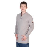 China Custom LOGO FR Work Shirt Men'S Flame Retardant Henley Industrial Use CFR Shirt for sale