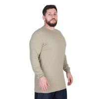 China Men Cotton FR Buttonless Henley Shirt Long Sleeve for sale