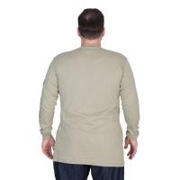 China Men Cotton FR Buttonless Henley Shirt Long Sleeve for sale