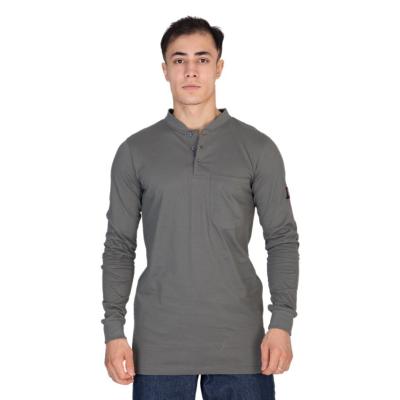 China Mining Work FR Cotton T Shirt For Oil And Gas Industiral Workers NFPA70E for sale