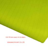 China EN11612 Workwear Flame Retardant Fabric Protective Hi-Vis Yellow 330gsm for sale