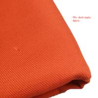 China EN11612 Workwear Flame Retardant Fabric Protective Hi-Vis Yellow 330gsm for sale