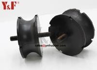 China Black Round Rubber Bobbin Mounts Vibration Resistance Heavy Duty for sale