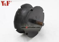 China Black Round Rubber Bobbin Mounts Vibration Resistance Heavy Duty for sale