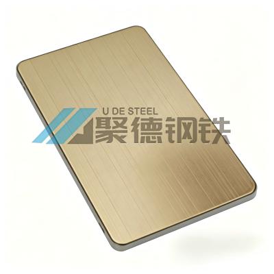 China ASTM 304 Colored Stainless Steel Sheet 0.5-1.5mm Rose Gold PVD Coated for sale