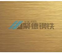 China SS304 Brushed Champagne Gold Stainless Steel Sheet 0.3-3mm Thickness Decorative for sale