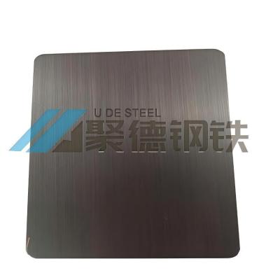 China 304 316 Brushed Hairline Stainless Steel Sheet 0.5-2mm Decorative Color Plate for sale