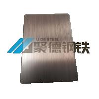 China ASTM 304 316L Copper Plated Blackened Antiqued Brushed Stainless Steel Sheet 0.8mm 1220x2440mm for sale