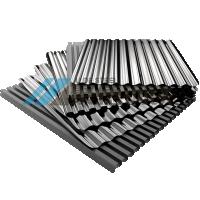 China Galvanized 201 Corrugated Stainless Steel Sheet Cold Rolled Zero Spangle 0.15-1.2mm Cut to Size for Roof for sale