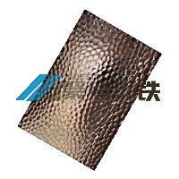 China 1.5mm 4x8 Golden Water Mirror Finish Corrugated Stainless Steel Sheet 304 Decorative for sale