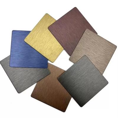 China 304 Colored Stainless Steel Sheet 0.3-3mm Decorative Plate ASTM A240 ISO 9001 for sale