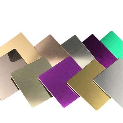China ASTM Golden Color Mirror Finish Decor Colored Stainless Steel Sheet 0.1-6.5mm for Kitchen for sale