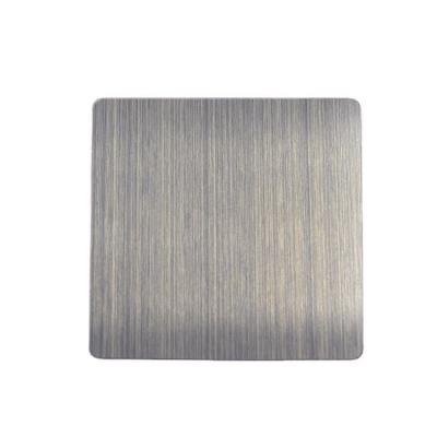 China Straight Line Hairline Brushed Stainless Steel Sheet 1219x2438mm SUS304 for Appliances Elevator Decoration for sale