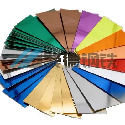 China 304 PVD Colored Stainless Steel Sheet Vacuum Coated Metal Sheet Supplier for sale