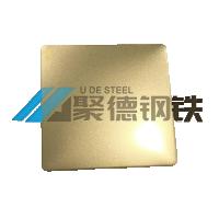 China 201 Champagne Gold Sandblasted Colored Stainless Steel Sheet For Elevator Interior Wall Panels for sale