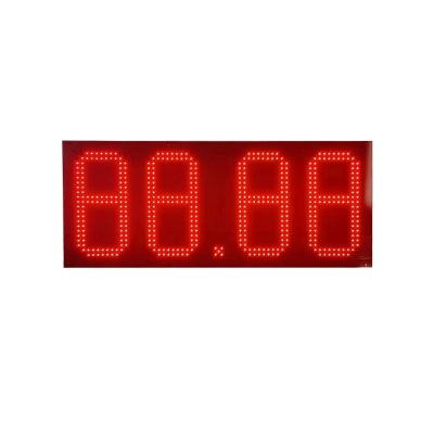 China Waterproof LED Digital Display Board for Gas Stations - IP65 Rated, 25mm Thickness, DC24V Operation with Remote Control for sale