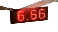China Waterproof LED Digital Display Board for Gas Stations - IP65 Rated, 25mm Thickness, DC24V Operation with Remote Control for sale