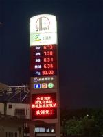 China Ultra Thin 25mm LED Gas Price Sign with IP65 Rating and Remote Control for Gas Stations for sale