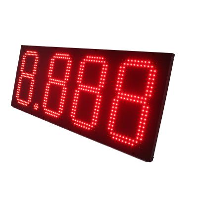 China 25mm Thick Gas Station LED Price Board with Remote Control - IP65 Waterproof, DC24V, 5000CD/㎡ Brightness for sale