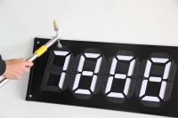 China Reflective Fuel Price Flip Signs 180-280mm Digit Height for Gas Station Digital Display Boards for sale