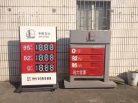 China 10mm Ultra Thin Seven Segment Display Board Reflective Fuel Price Flip Sign 700×280mm for sale