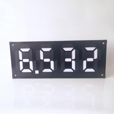 China Outdoor Waterproof Fuel Price Flip Signs 7 Segment Magnetic Digital Boards 700×280×10mm 180mm Digit Height for sale