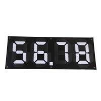 China Outdoor Waterproof Fuel Price Flip Signs 7 Segment Magnetic Digital Boards 700×280×10mm 180mm Digit Height for sale
