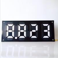 China Aluminous Board Magnetic Flip Digital Price Signs for Gas Stations - 180mm to 280mm Digit Height Options for sale
