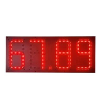 China 13-inch 4-Digit LED Gas Price Sign with 340mm Characters, IP65 Waterproof Rating and Remote Control for sale