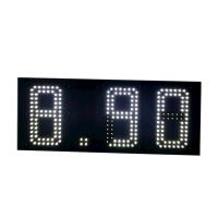 China 7000mcd Brightness Red LED Fuel Price Sign with 240mm Character Height and IP65 Rating for Gas Stations for sale