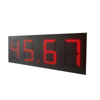 China 7000mcd Brightness Red LED Fuel Price Sign with 240mm Character Height and IP65 Rating for Gas Stations for sale