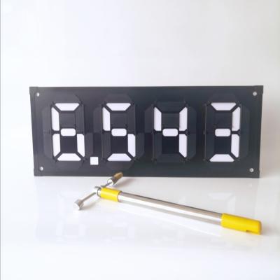 China Outdoor Waterproof 7-Segment Fuel Price Flip Sign 700×280×10mm with 3-Year Warranty for sale