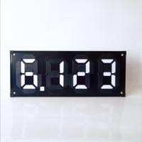 China 700×280×10mm Translucent Fuel Price Flip Signs LED Digital Board for Gas Station with 180-280mm Digit Height for sale
