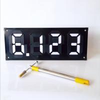 China Gas Station Price Display Board 700×280mm Magnetic Flip Signs with 180-280mm Digit Height Options for sale