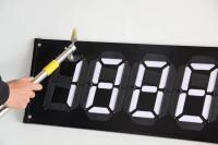 China Gas Station Price Display Board 700×280mm Magnetic Flip Signs with 180-280mm Digit Height Options for sale