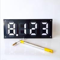 China Seven Segment Fuel Price Flip Signs LED Digital Board with 180-280mm Digit Height and Magnetic Adjustment for sale