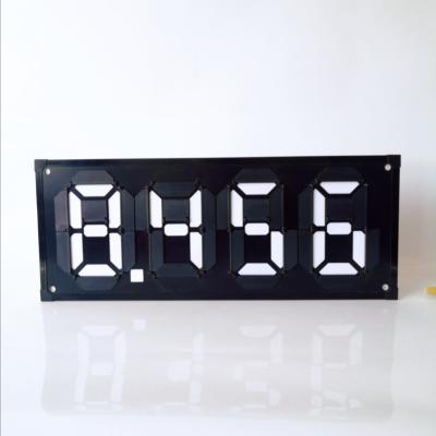 China Aluminum Plastic Digital Gas Price Sign Display Board 850×320mm with 200mm Digit Height and Custom Sizes for sale