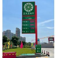 China 8.88 9/10 LED Gas Price Sign Changer with IP65 Rating, 25mm Thickness and 5000 CD/㎡ Brightness for sale