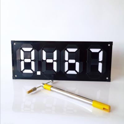 China Gas Station Digital Price Signs 180-280mm 7-Segment Display Board IP65 Waterproof Magnetic Flip for sale
